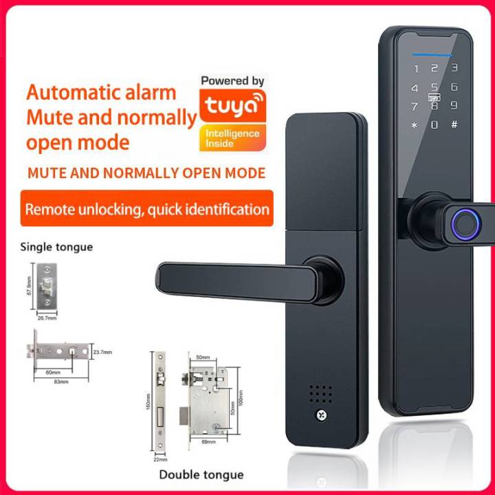 Foobe Tuya Smart Lock 6 in 1 Biometric Fingerprint Lock Anti-theft App ...