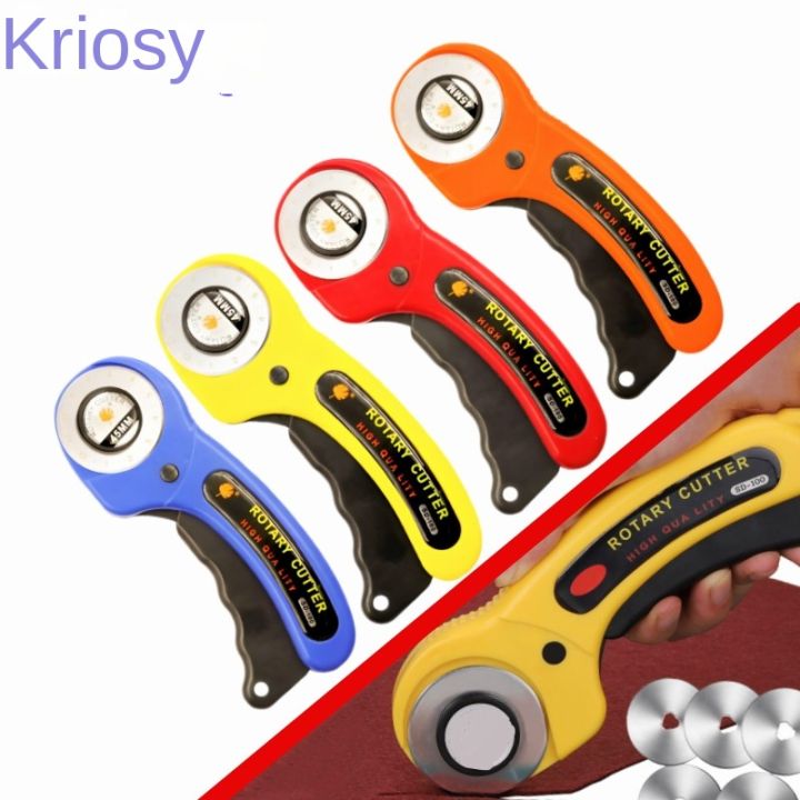 45mm Rotary Cutter Leather Fabric Cutting Leathercraft Tool Handle ...