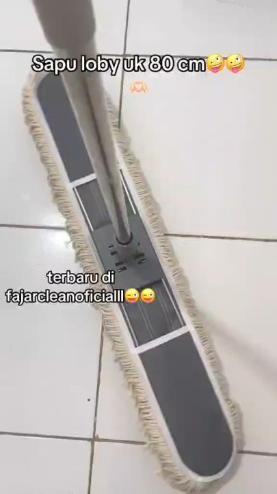 Refill Lobby Duster Abu-Putih Sapu Lobby Mop Pel Lobby Lantai | Lazada ...