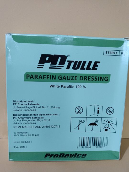 PD TULLE PARAFIN GUAZE DRESSING ( WP 100% kasa sterile) | Lazada Indonesia