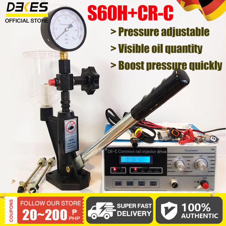 DEKES CR-C Multifunction Diesel Common Rail Injector Tester + S60H ...