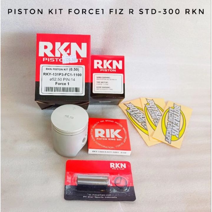 PISTON SEHER SEKER KIT FORCE-1 FIZR STD-300 RKN BOYRENK RACING | Lazada ...