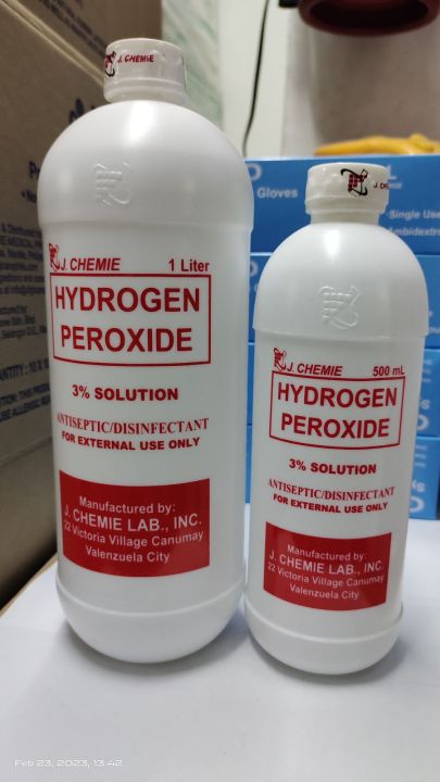 Hydrogen peroxide 3%solution j.chemie 1 Liter & 500ml | Lazada PH