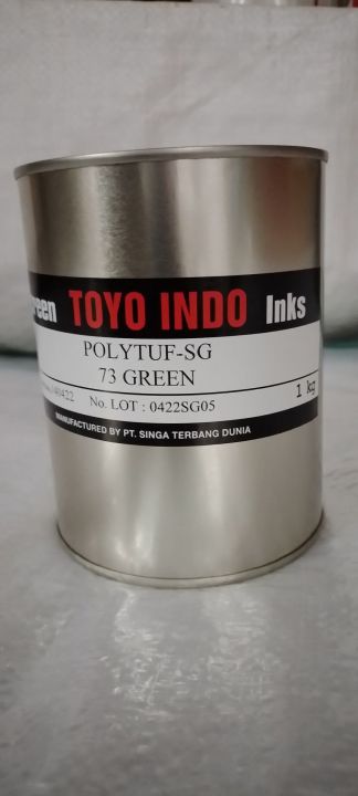 Cat karung/plastik polytuf -SG warna Hijau tua/green 73 isi 1 kg ...