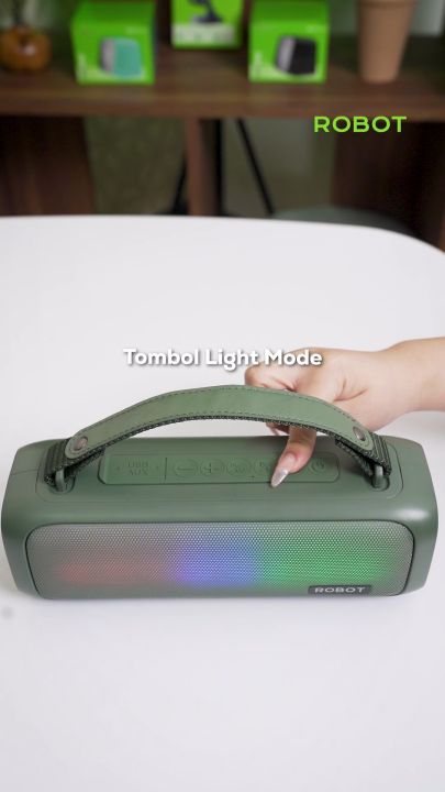 Robot Speaker RB570 Bass Boost RGB Lights IPX5 Bluetooth 5.3 Original ...