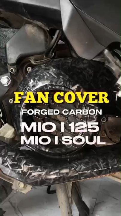 YAMAHA MIO i 125 / M3 / SOUL i 125 FAN COVER CARBON/FORGED CARBON/MATTE ...