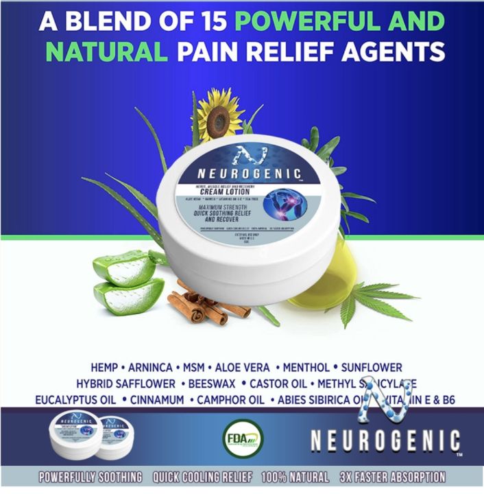 NEUROGENIC - Nerve, Muscle Relief and Recovery Cream Lotion | Lazada PH