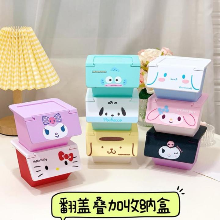 Sanrio Hello Kitty Y2K Desktop Clamshell Storage Box Kuromi My Melody ...