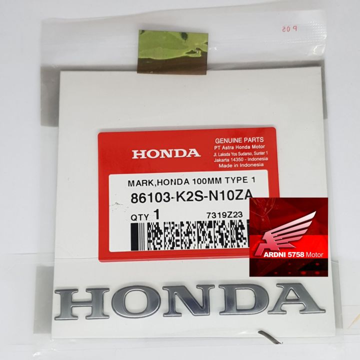 EMBLEM MARK STICKER STIKER TIMBUL 3D LABEL LOGO TULISAN HONDA CHROME ...