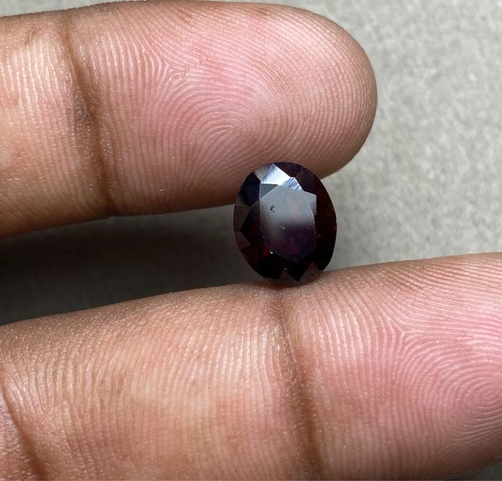 Natural Pyrope Garnet Batu Pyrope Almandine Garnet Dim 10x8.5x5 ...