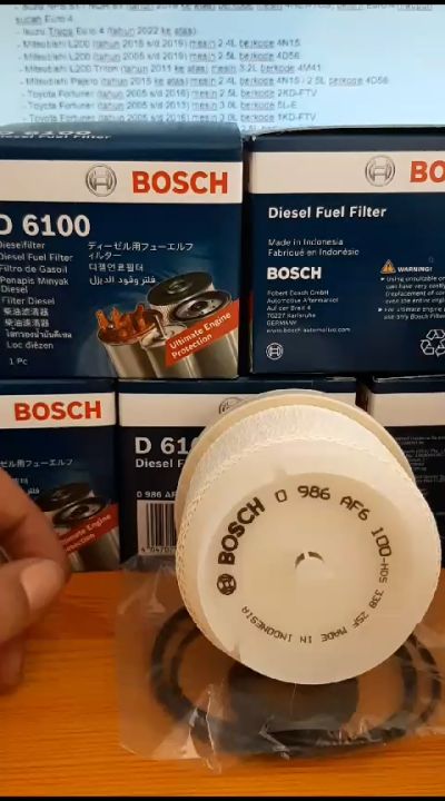 Fuel Filter Solar D 6100 BOSCH D6100 Toyota Innova Diesel Fortuner ...