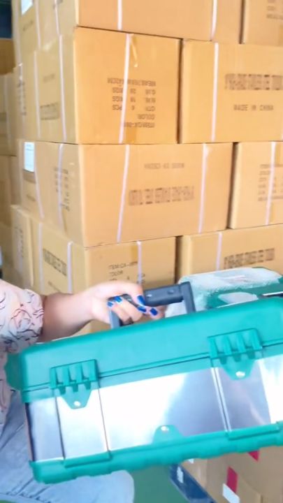 ISKU Tool Box Metal Stainless Steel 20" 18" 15" Kotak Perkakas Besar ...