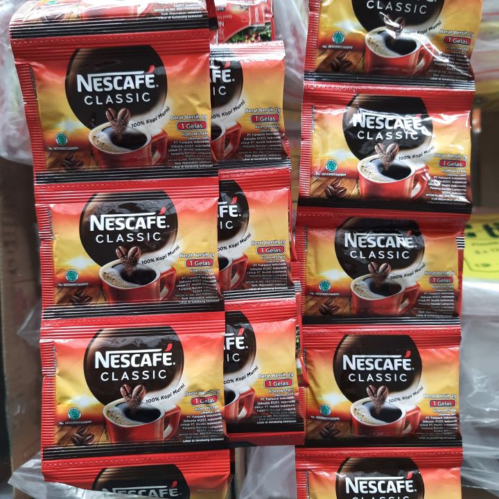nescafe classic kopi hitam 2 gram | Lazada Indonesia