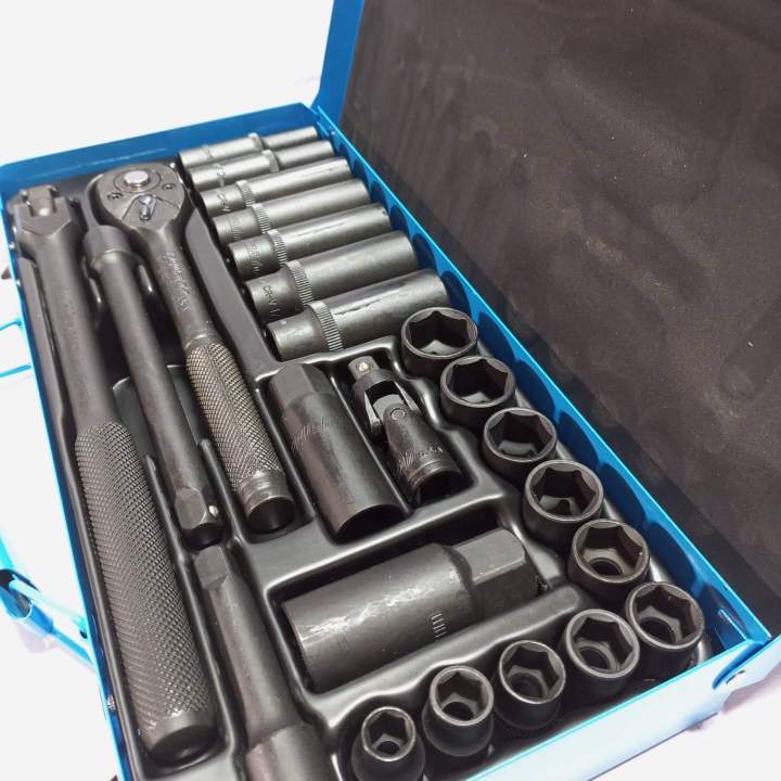 FLYMAN ORIGINAL 24PCS 3/8 DRIVE SOCKET WRENCH SET HEXAGON SOCKET ...