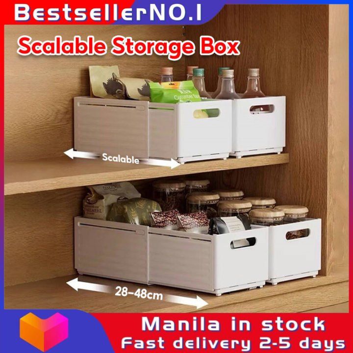 Bestseller Retractable Extended Storage Box Stackable Drawer Clothing ...