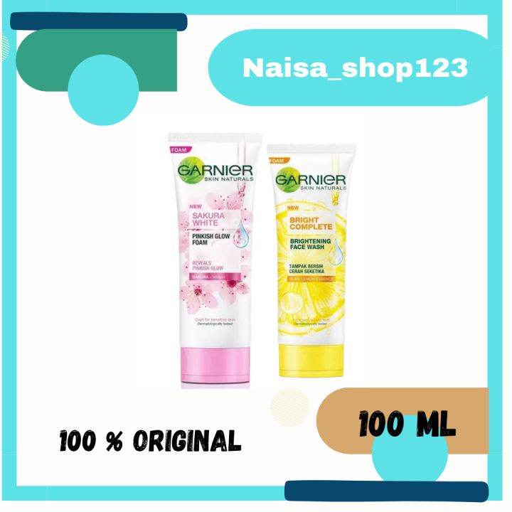 garnier facial foam women 100 ml/ garnier sabun pembersih muka 100 ml ...