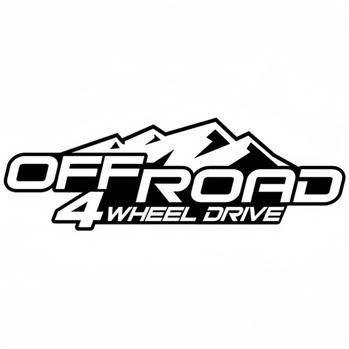 Sticker OFFROAD 4 WHEEL DRIVE stiker mobil stiker cutting viral ...