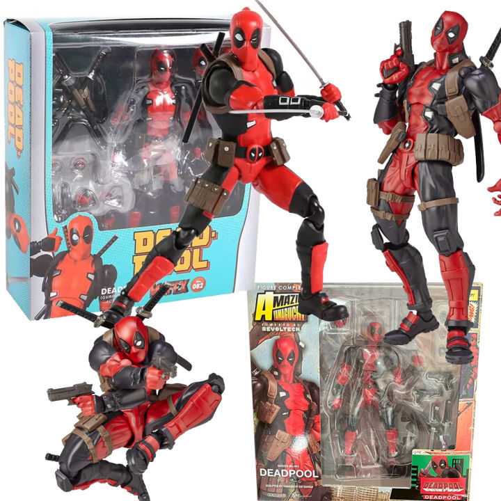 Mafex 082 Marvel X-Men Deadpool Yamaguchi Revoltech Deadpool Figure ...