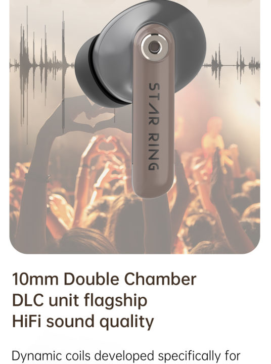 ROSE TECHNICS LIGHTYEAR STAR RING ANC TWS Earbuds High Fidelity ...