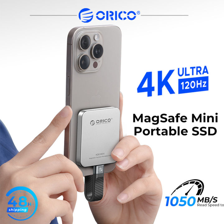 ORICO Mini MagSafe Extreme Portable SSD for iPhone 16 15 Pro/Max ProRes ...