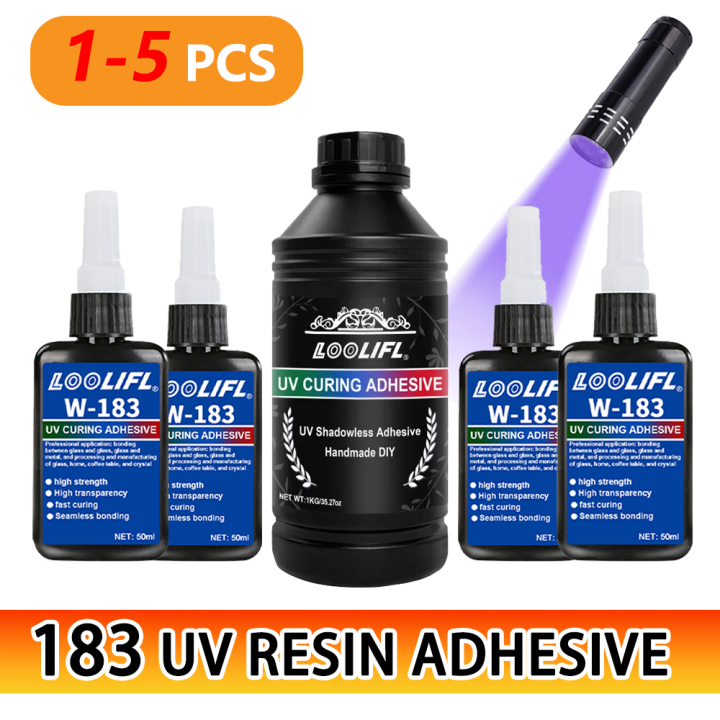 UV Hard Resin Adhesive & UV Glue Welding Kit 50g/1000g DIY Jewellery ...