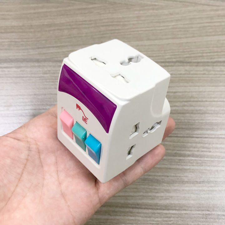 HEAVY DUTY 3 Way Multi Adapter With Switches 3250W 1 to 3 Socket ...