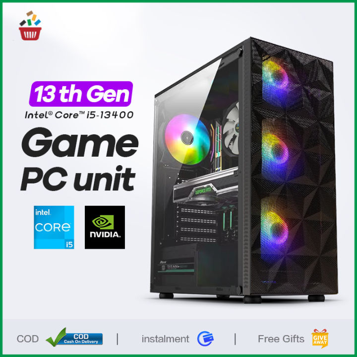 13th gen i5 Desktop Computer Full Set Intel Core I5 13400 Deca core 16G ...