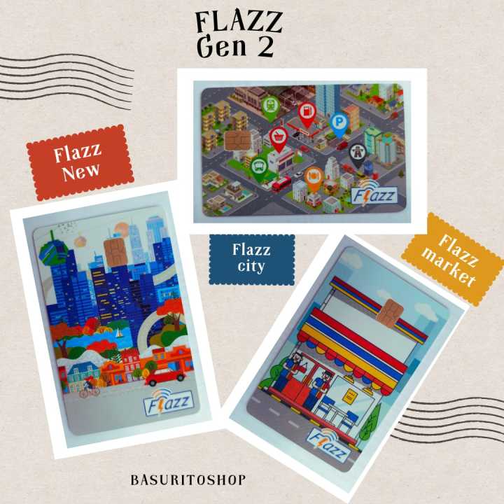 Kartu flazz gen 2 motif city saldo nol support nfc | Lazada Indonesia