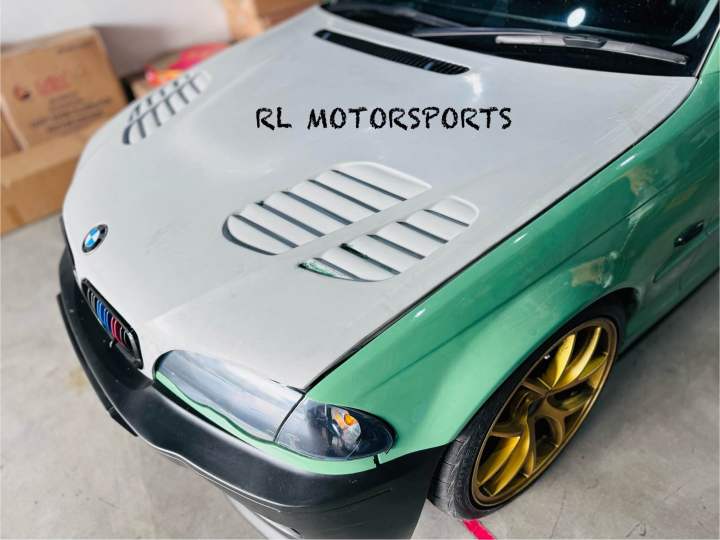 BMW E46 M3 VORSTEINER Front bonet hood bonnet cover air vent trim ...