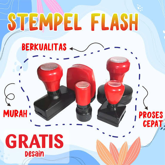 Stempel Flash Ukuran Bulat Kecil Diameter 30/25mili | Lazada Indonesia