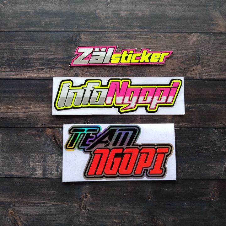 sticker team ngopi sticker cutting | Lazada Indonesia