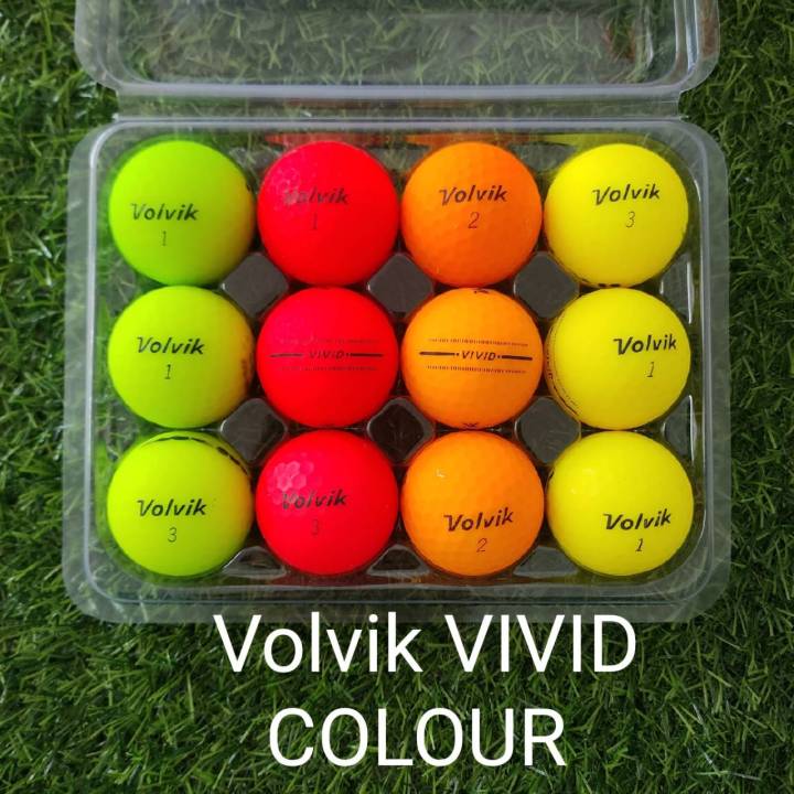 ลูกกอล์ฟมือสอง เกรด "A" Volvik Color สภาพ 90% | Lazada.co.th
