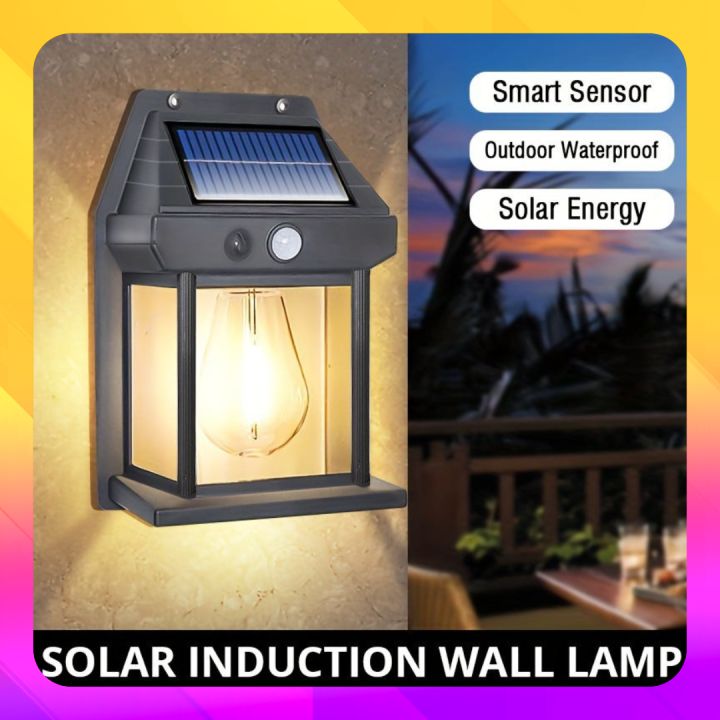 Lampu Dinding Solar Interaction Wall Lamp Tenaga Surya Sensor Sensor ...