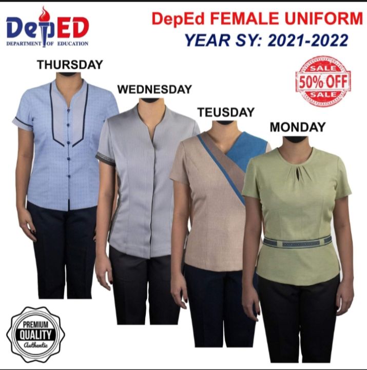 deped official teacher uniform complete full set.national new released ...