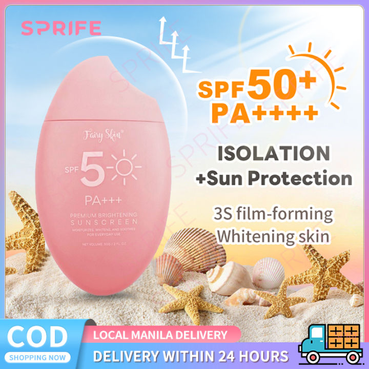 BUY 1 TAKE 1 Fairy Skin Premium Brightening Sunscreen SPF50 PA+++ 50g ...