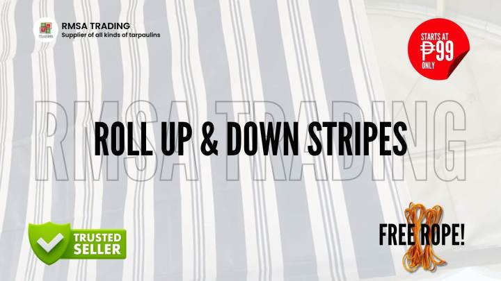 RMSA | STRIPES TRAPAL 4x6 5x6 6x6 6x8 6x9 6x10 6x12 W/FREE ROPE ROLL UP ...