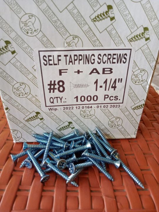 Skrup Tapping 3cm sekrup F+Ab 8x1 1/4 Lion 1Dus 1000pcs | Lazada Indonesia
