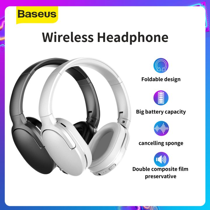 Baseus D03 D02 Pro Wireless Headphones Bluetooth Earphones With Mic ...