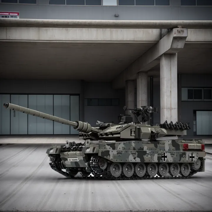 Bộ Đồ Chơi Lắp Ráp Mô Hình Xe Tăng Hạng Nặng Leopard 2A7 Quân Sự Thế ...