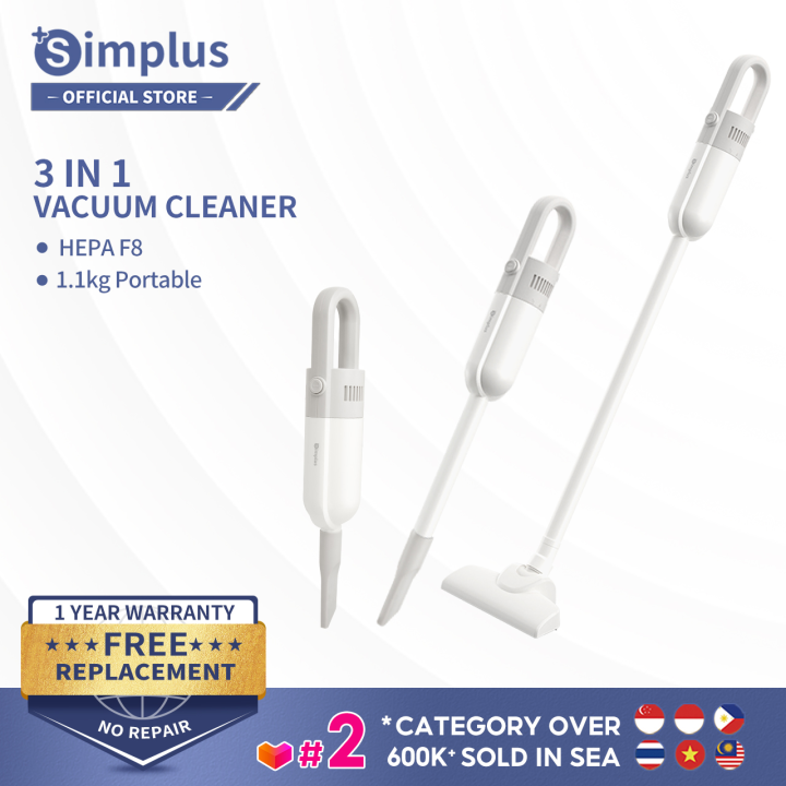 Simplus 3 In 1 Vacuum Cleaner Portable Vacuum Cleaner Ultra Quiet ...