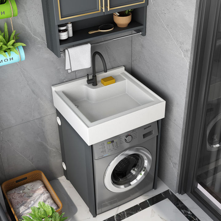 Space Aluminum Integrated Washing Machine Cabinet Companion Balcony ...