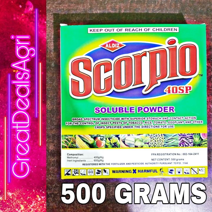 SCORPIO 40SP METHOMYL INSECTICIDE (500 GRAMS) by ALDIZ | Lazada PH