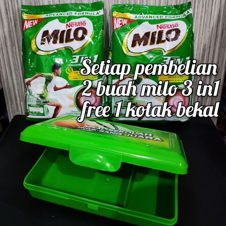 Nestle Milo 3in1 1kg milo bubuk susu cokelat milo 3in1 1000gram nestle ...
