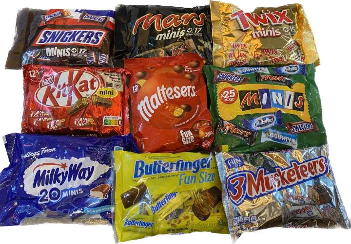 Fun Size Chocolates ( Musketeers/Maltesers/ Milkyway/Butterfinger/Mars ...