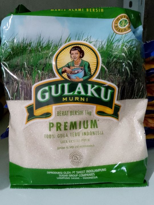 GULAKU 1kg/Gula Premium/Gula Kristal/Gula Tebu / Gula Pasir | Lazada ...
