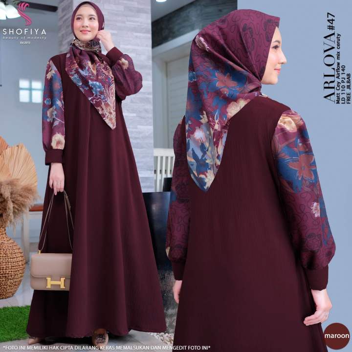 ARLOVA MAXI DRESS POLOS BY SHOFIYA | Lazada Indonesia