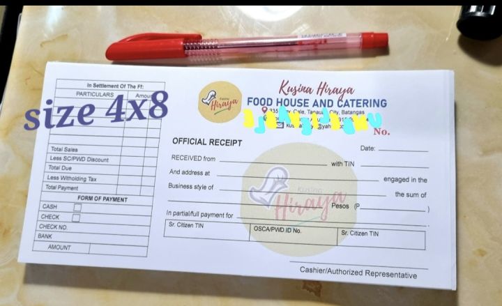 Personalized Resibo Acknowledgement Receipt, OR, Collection receipt,etc ...