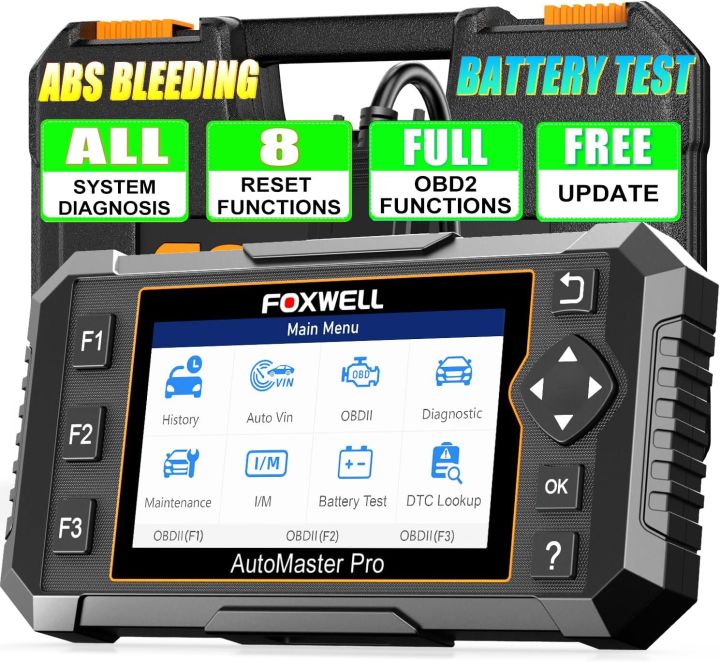 【2024 Newest】Foxwell NT624 Elite Auto Master Pro OBD2 Scanner Full ...