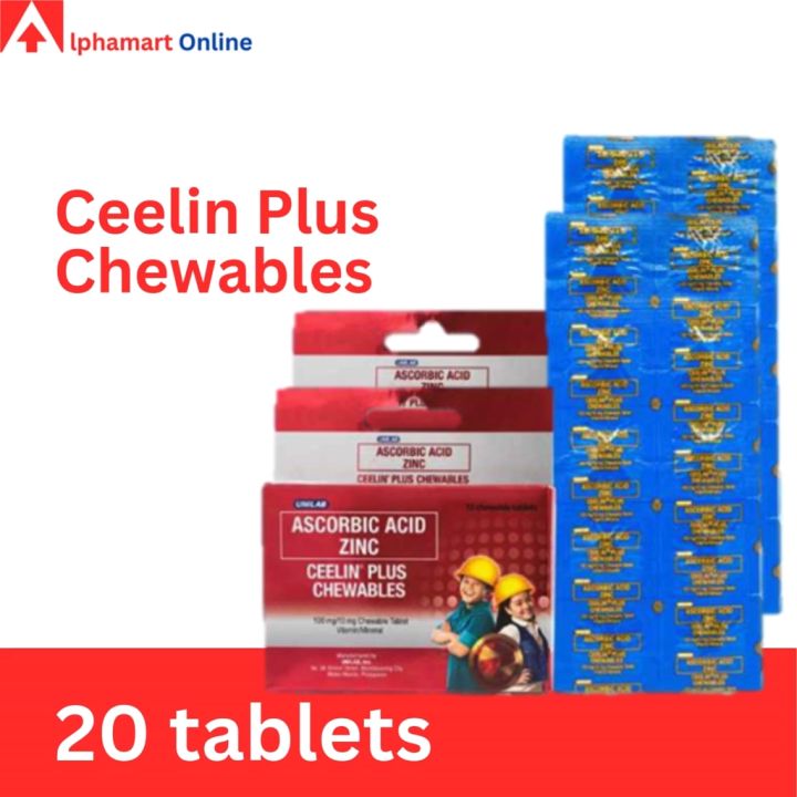 Ceelin Plus Chewables 100mg - Vitamin C + Zinc | Pampalakas Resistensya ...
