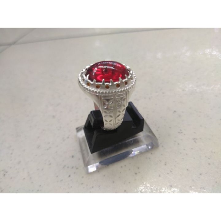 Cincin Batu Merah delima Asli | Lazada